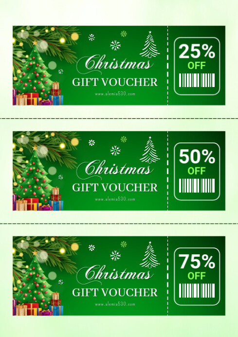 Christmas Gift Voucher Template | PosterMyWall