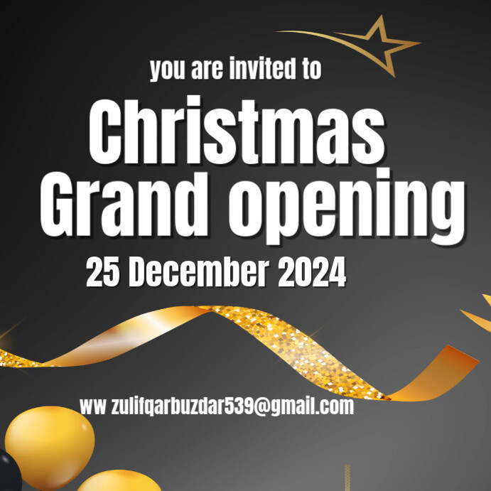 Christmas Grand opening Template | PosterMyWall