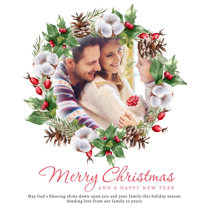 Christmas Greeting Card Template | PosterMyWall