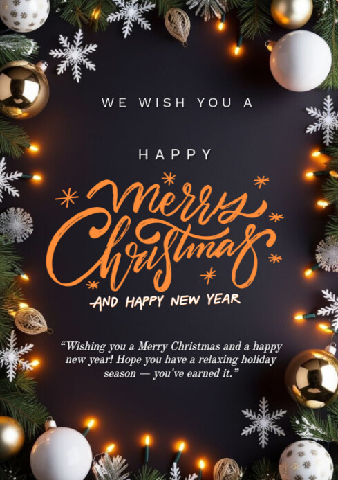 Christmas greeting card Template | PosterMyWall