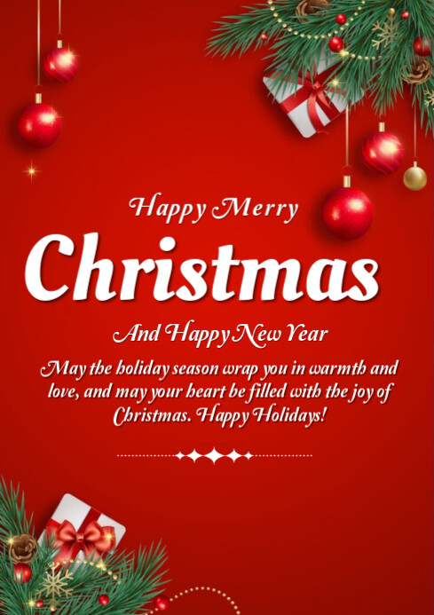 Christmas greeting card Template | PosterMyWall