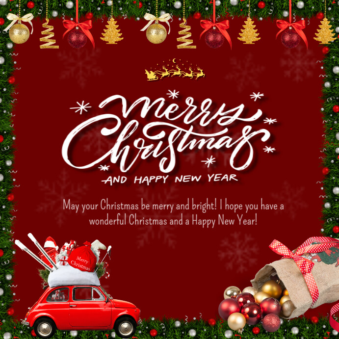 christmas greeting card Template | PosterMyWall