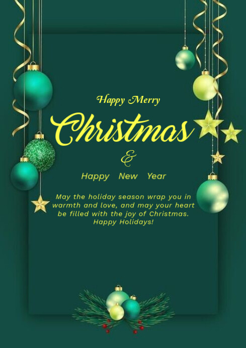 Christmas greeting card Template | PosterMyWall