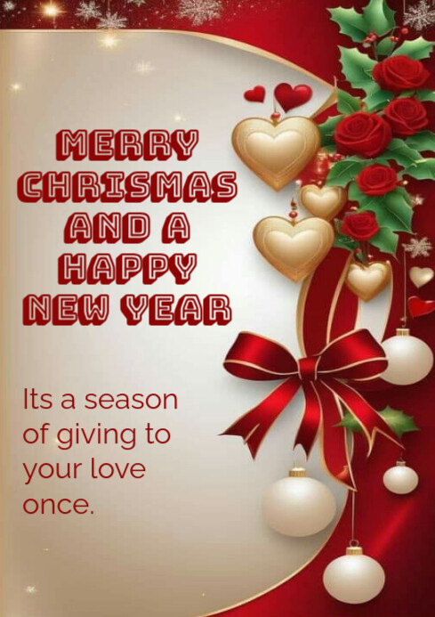 Christmas greeting card Template | PosterMyWall