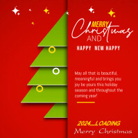 CHRISTMAS GREETING CARD HAPPY CHRISTMAS AND Template | PosterMyWall
