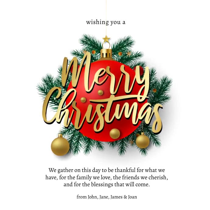 Christmas Greeting Template | PosterMyWall