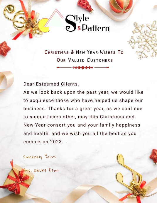 christmas greeting flyer Template | PosterMyWall