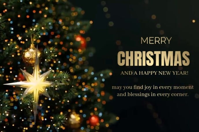 Christmas greeting video Template | PosterMyWall