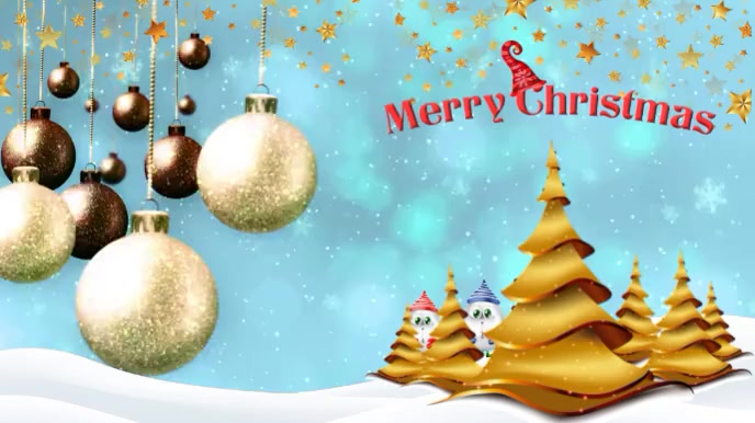 Christmas greetings card video template | PosterMyWall