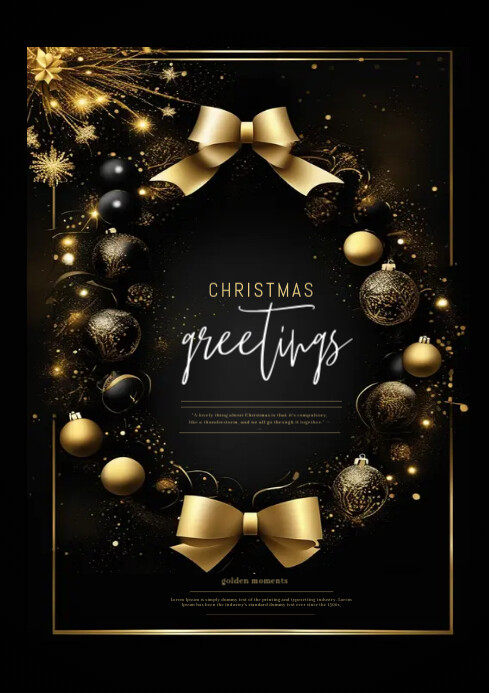 christmas greetings Template | PosterMyWall