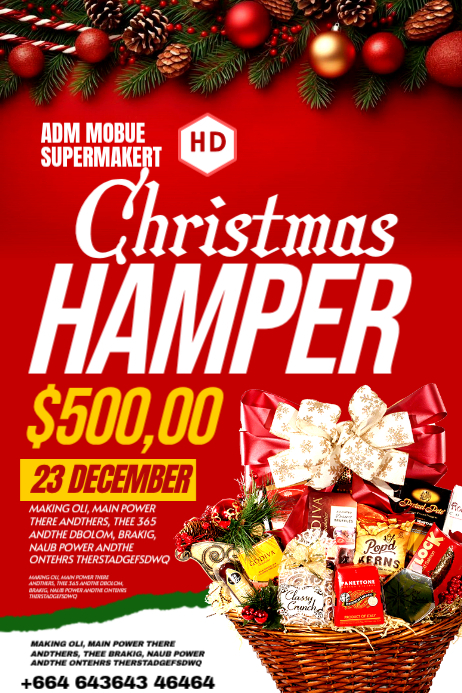 christmas hamper Template | PosterMyWall