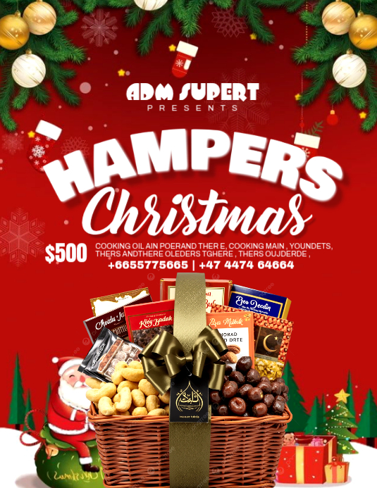 christmas hamper Template | PosterMyWall