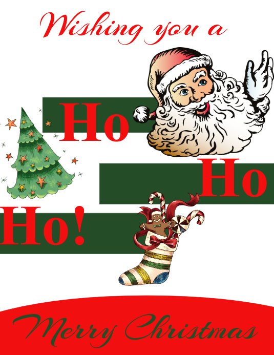 christmas ho ho ho Template | PosterMyWall