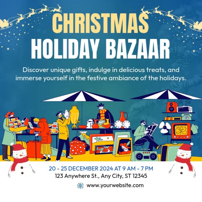 Copy of Christmas Holiday Bazaar | PosterMyWall