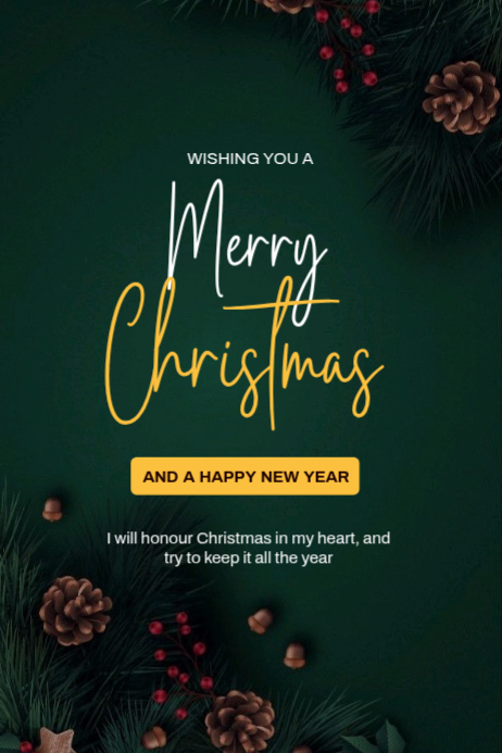 Christmas holiday poster Template | PosterMyWall