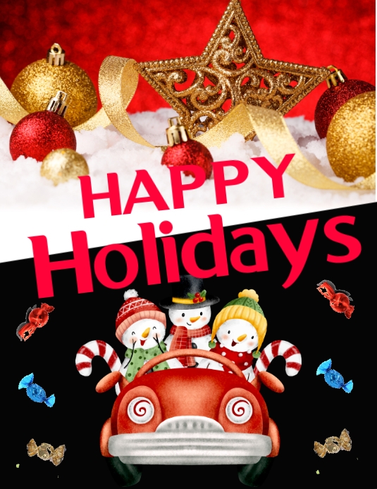 Copy of christmas holidays | PosterMyWall