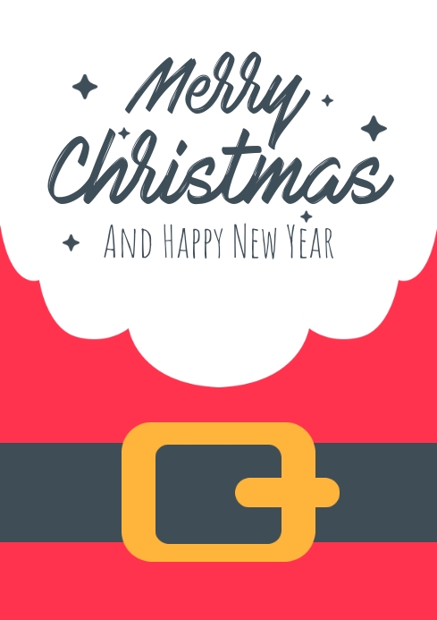 Christmas Holidays Santa Card Template | PosterMyWall