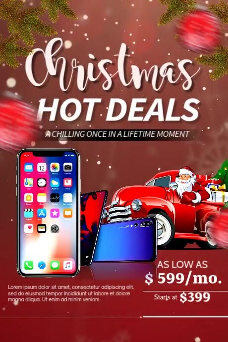 Christmas Hot Deals Template | PosterMyWall