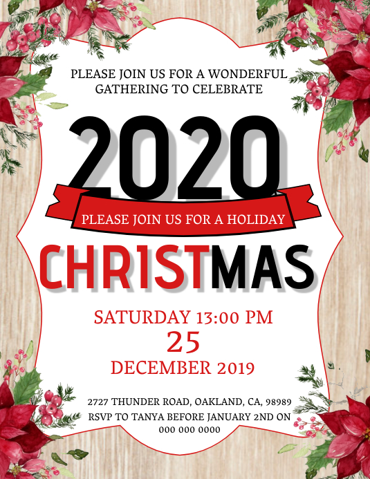Copy of CHRISTMAS HOUSE Party Invitation Template | PosterMyWall