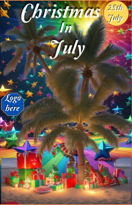 Christmas in July Template | PosterMyWall