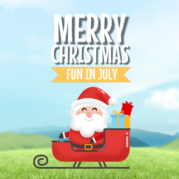 Christmas in july Template | PosterMyWall
