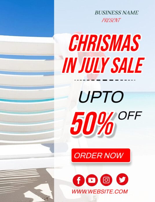 Christmas in July sale Template | PosterMyWall