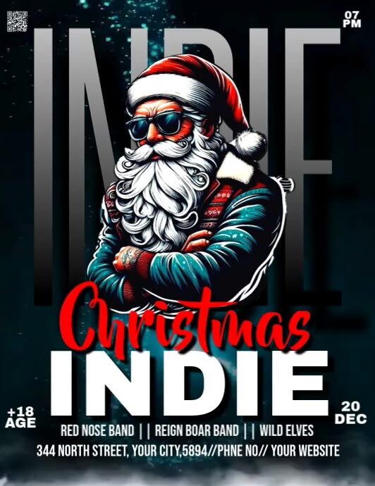 Plantilla de Christmas Indie | PosterMyWall