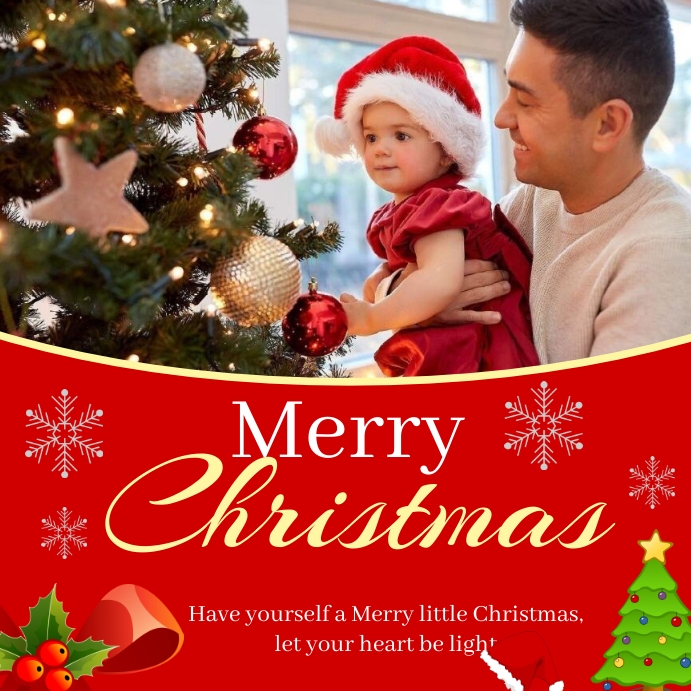 christmas instagram poster template | PosterMyWall