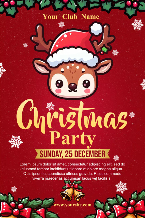 Christmas Invitation Card Template | PosterMyWall