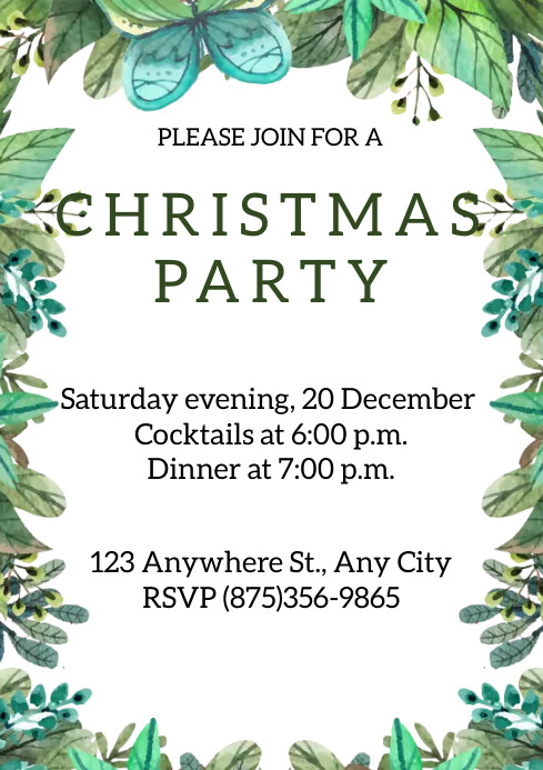 Christmas Invitation Template | PosterMyWall
