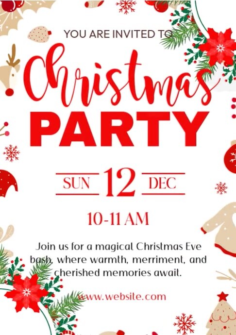 Christmas Invitation Template | PosterMyWall