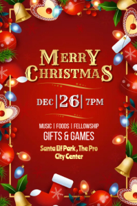 Christmas Party Layout Template | PosterMyWall