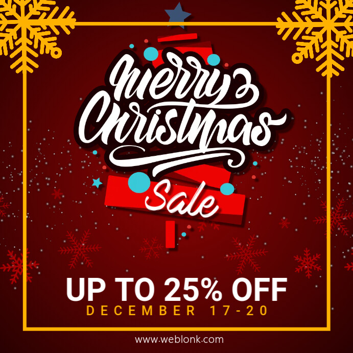 Christmas Invitation Post Ad Template | PosterMyWall