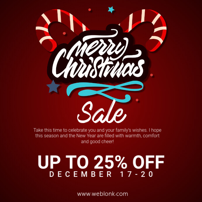 Christmas Invitation Post Ad Template | PosterMyWall