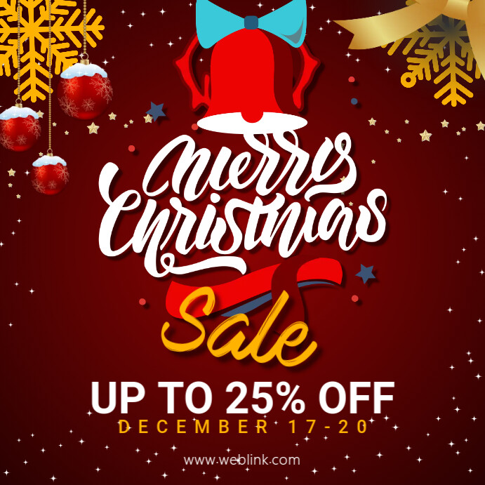 Christmas Invitation Post Ad Template | PosterMyWall