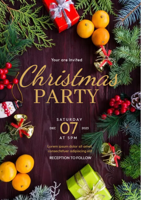 Christmas Invitation Template | PosterMyWall