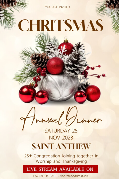 christmas invites Template | PosterMyWall