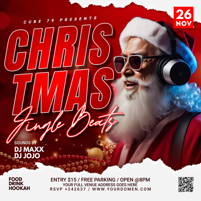 Plantilla de Christmas jingle Beats | PosterMyWall