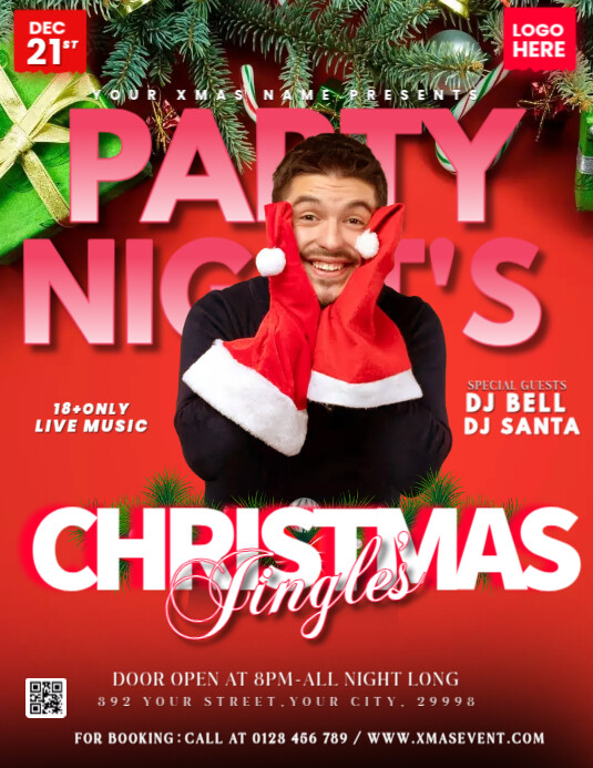 Christmas Jingle Party Template | PosterMyWall