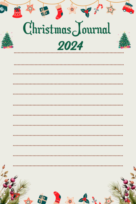 Copy of Christmas Journal 2024 Template | PosterMyWall