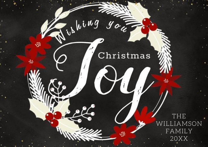 Copy of Christmas Joy Postcard | PosterMyWall