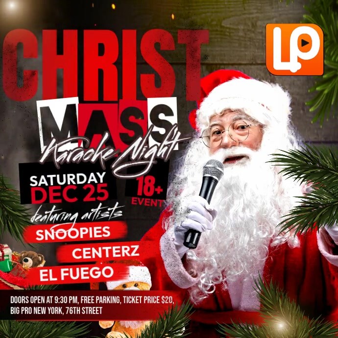 Copy of Christmas Karaoke Takeover Instagram | PosterMyWall