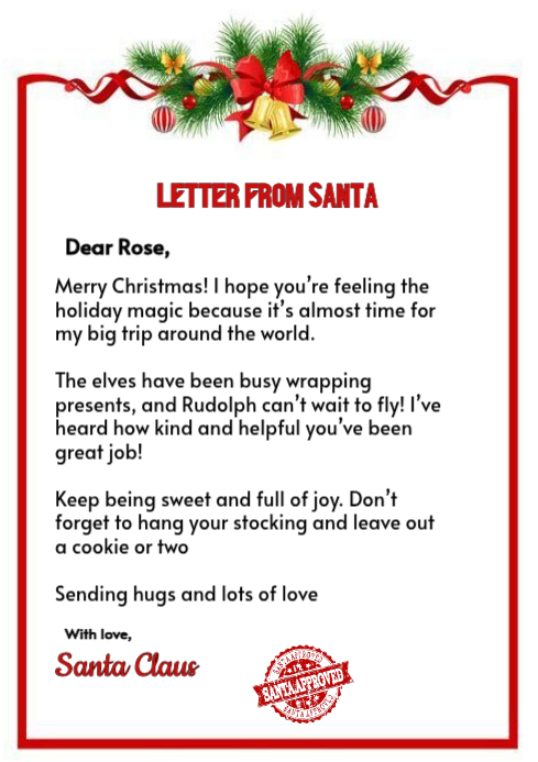 Christmas letter background Template | PosterMyWall