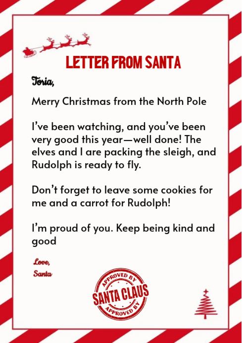 Christmas letter Template | PosterMyWall
