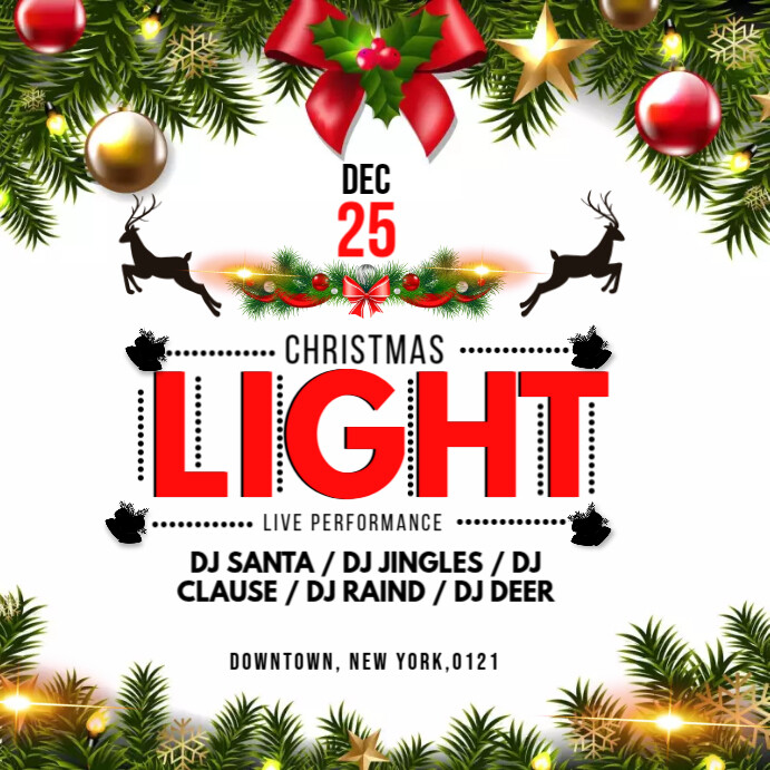 Christmas Light Event Ads Template | PosterMyWall