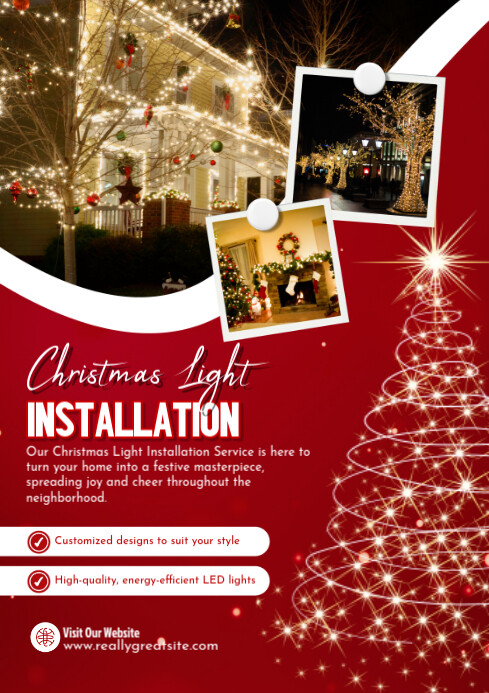 Christmas Light Installation Template | PosterMyWall