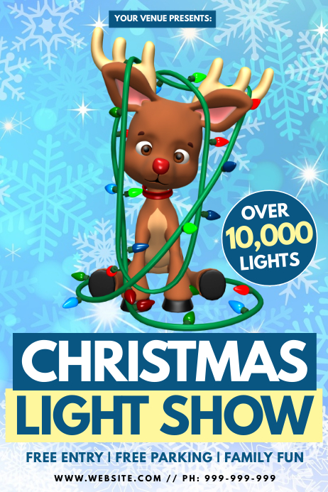 Copy of Christmas Light Show Poster | PosterMyWall