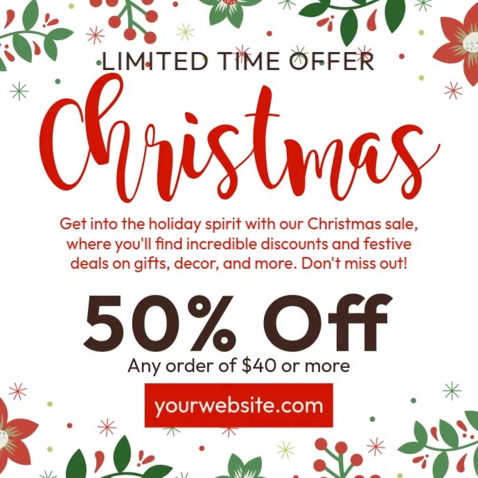 Copy of Christmas Limited Time Offer | PosterMyWall