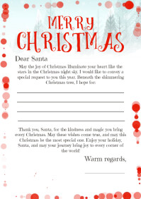 Christmas list Template | PosterMyWall
