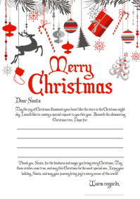 Christmas list Template | PosterMyWall